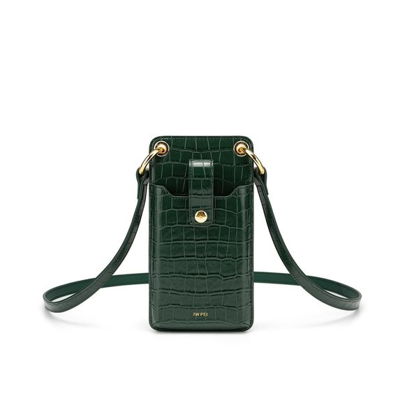 Јw Реі | Bags | Quinn Cell Phone Crossbody Bag Dark Green V O | Poshmark
